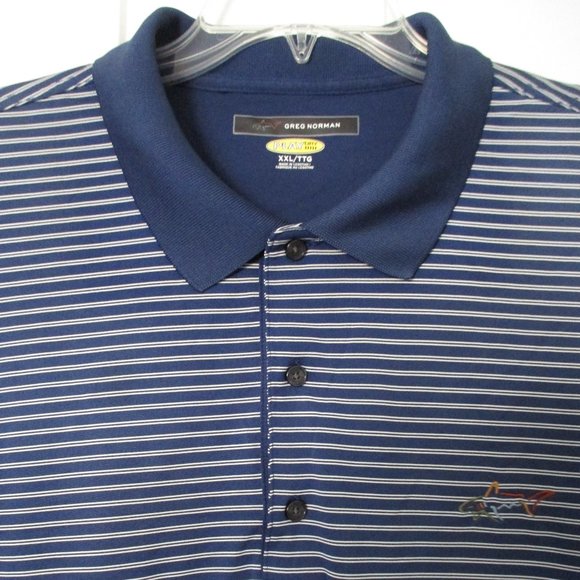 Greg Norman Collection | Shirts | Greg Norman Play Dry Mens Ss Blue ...